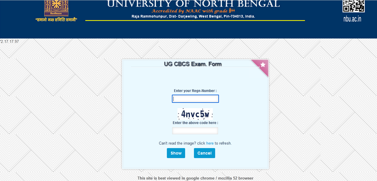NBU Exam Form Fill Up 2024 Online Apply Link {Direct Link Out} @nbu.ac.in