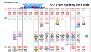 AAA Bright Academy Time Table 2024 Download Exam Date @www ...