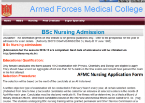 AFMC Nursing Application Form 2024 Online Apply Process & Direct Link ...