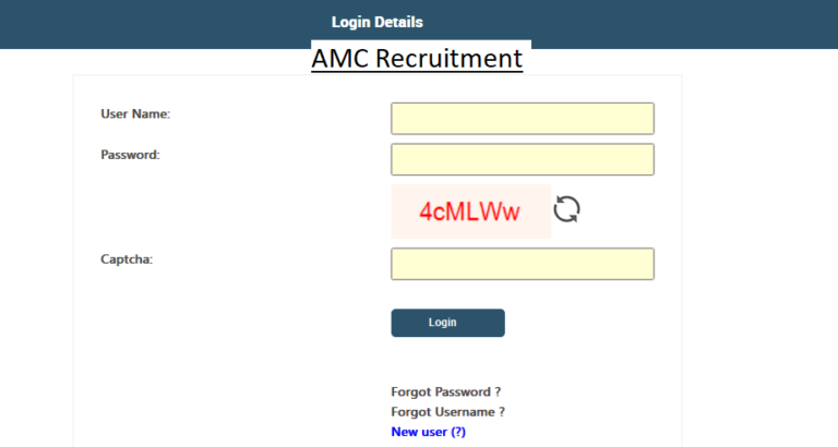 AMC Recruitment 2023 Online Apply last Date, Application Fee, Age ...
