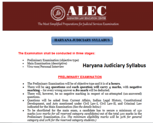 Haryana Judiciary Syllabus 2024 Download Exam Pattern @highcourtchd.gov.in {Out}