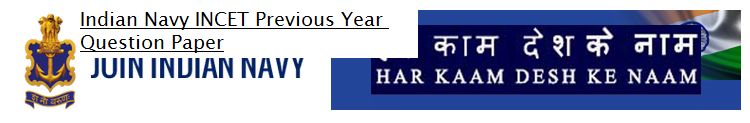 Indian Navy INCET Previous Year Question Paper Download PDF