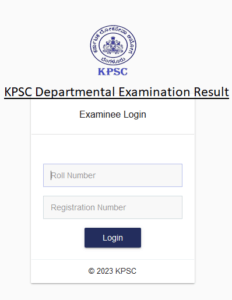 KPSC Departmental Examination Result 2025 Check Merit List @kpsc.kar.nic.in