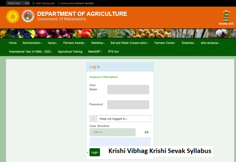 Krishi Vibhag Krishi Sevak Syllabus 2024 Download Exam Pattern @krishi ...