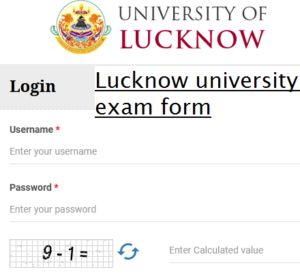 Lucknow University Exam Form 2024 Download Online LU Examination Form Status