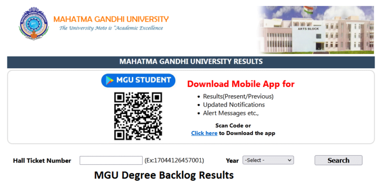 MGU Degree Backlog Results 2023 Download UG & PG 1st 2nd & 3rd Year ...