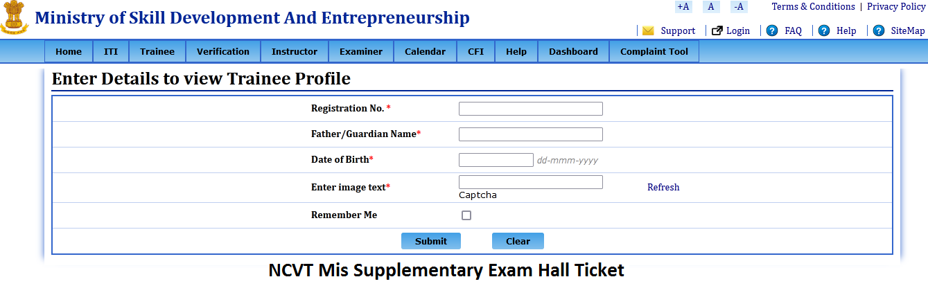 NCVT MIS Supplementary Exam Hall Ticket 2023 Exam Date Download Admit ...