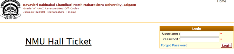 NMU Hall Ticket 2024 Download UG/PG 1st 3rd & 5th Semester Admit Card ...