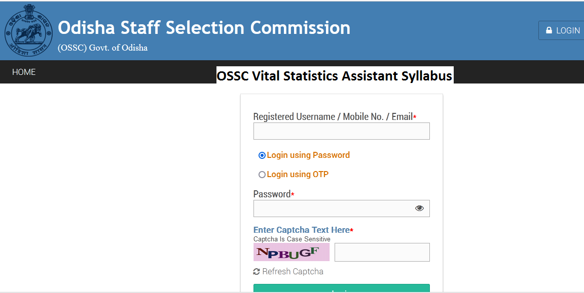 OSSC Vital Statistics Assistant Syllabus 2023 Download Exam Pattern PDF