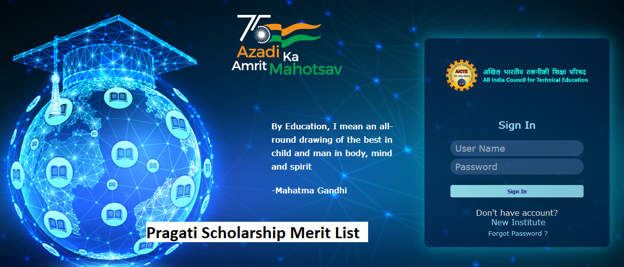Pragati Scholarship Merit List 2024 Download Aicte {out}