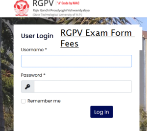 RGPV Exam Form Fees 2023 Online Payment Link {Out} @www.rgpv.ac.in