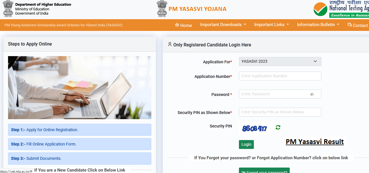 PM Yashasvi Yojana Merit List 2023-24 Download Cut Off Marks & Merit List
