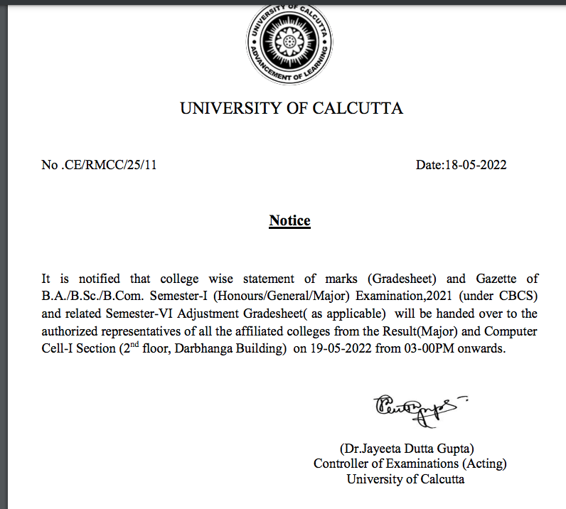 Calcutta University Exam Routine 2023 [Out] CU 2nd 4th 6th Semester Date