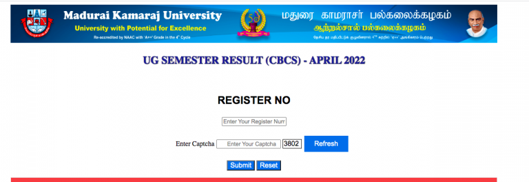 MKU Result 2025 {Out} UG PG November CBCS Results mkuniversity.ac.in
