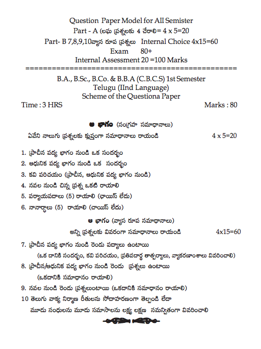 Kakatiya University Question Papers Download PDF UG PG Kakatiya University Question Papers Download PDF UG PG