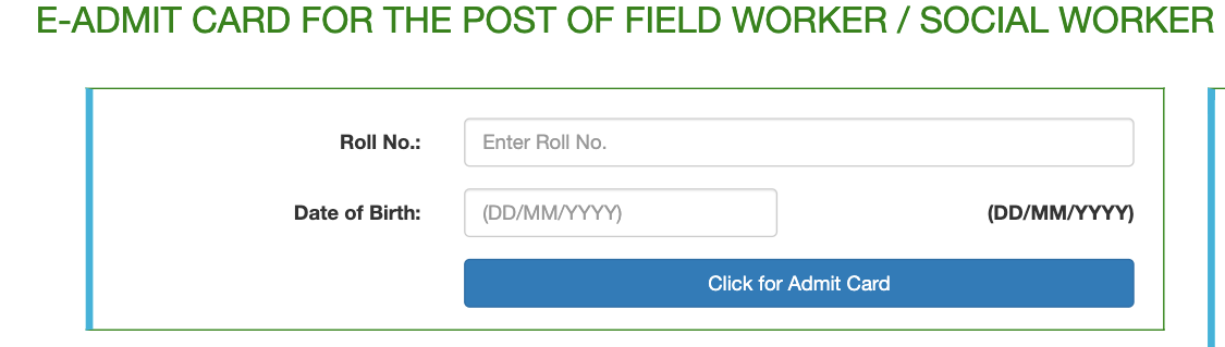 DHSFW Assam Admit Card 2024 ; ANM Exam Date dhsfw.assam.gov.in