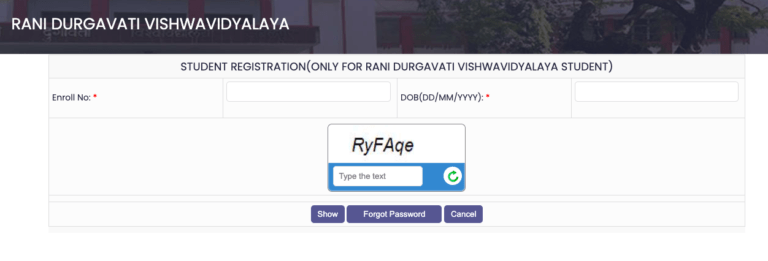 RDVV SIS Registration 2024 | Login @ rdvv.mponline.gov.in Portal