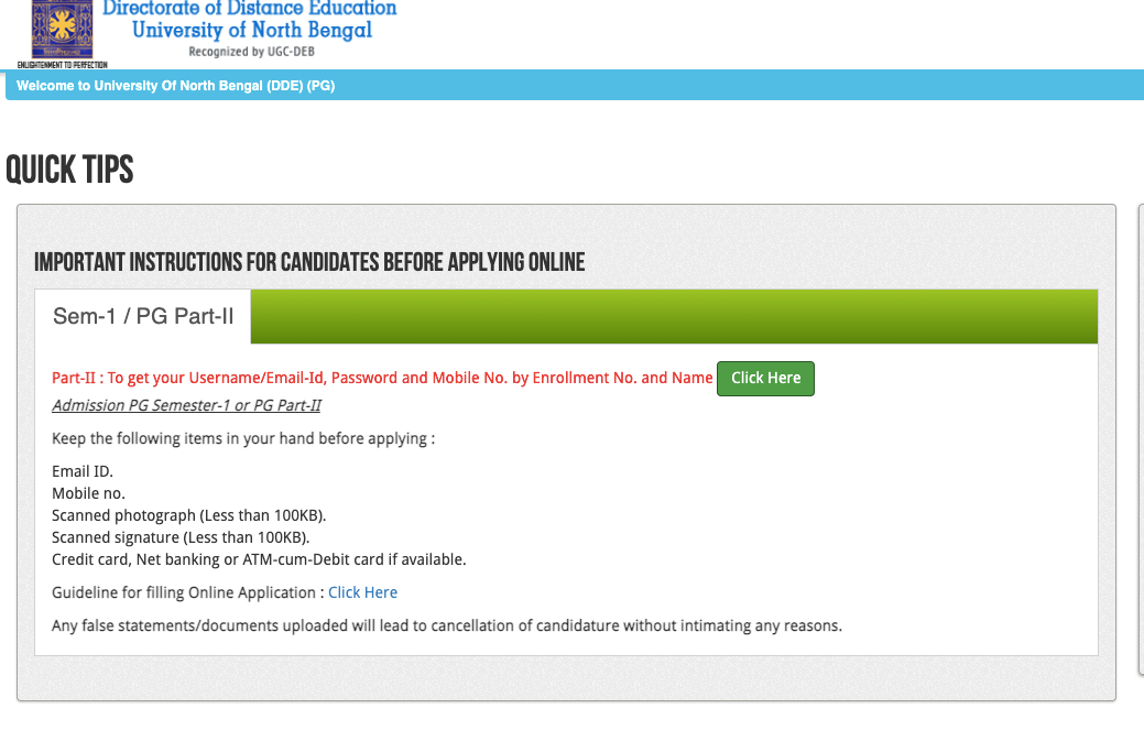 NBU PG Admission 2024 : Entrance Exam, Application Form Date {Published}