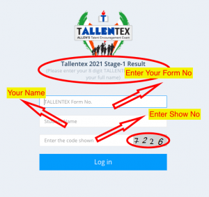 Tallentex Result 2025 Check Merit List & Cut Off Marks | Allen ...
