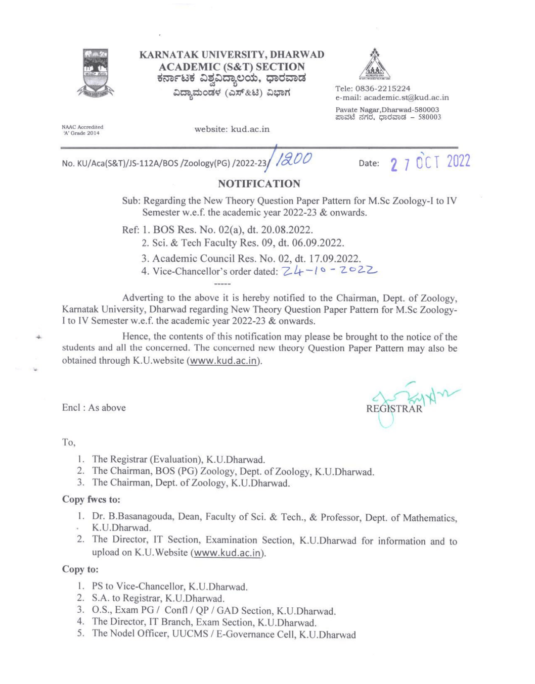 KUD Question Papers Download PDF www kud ac in