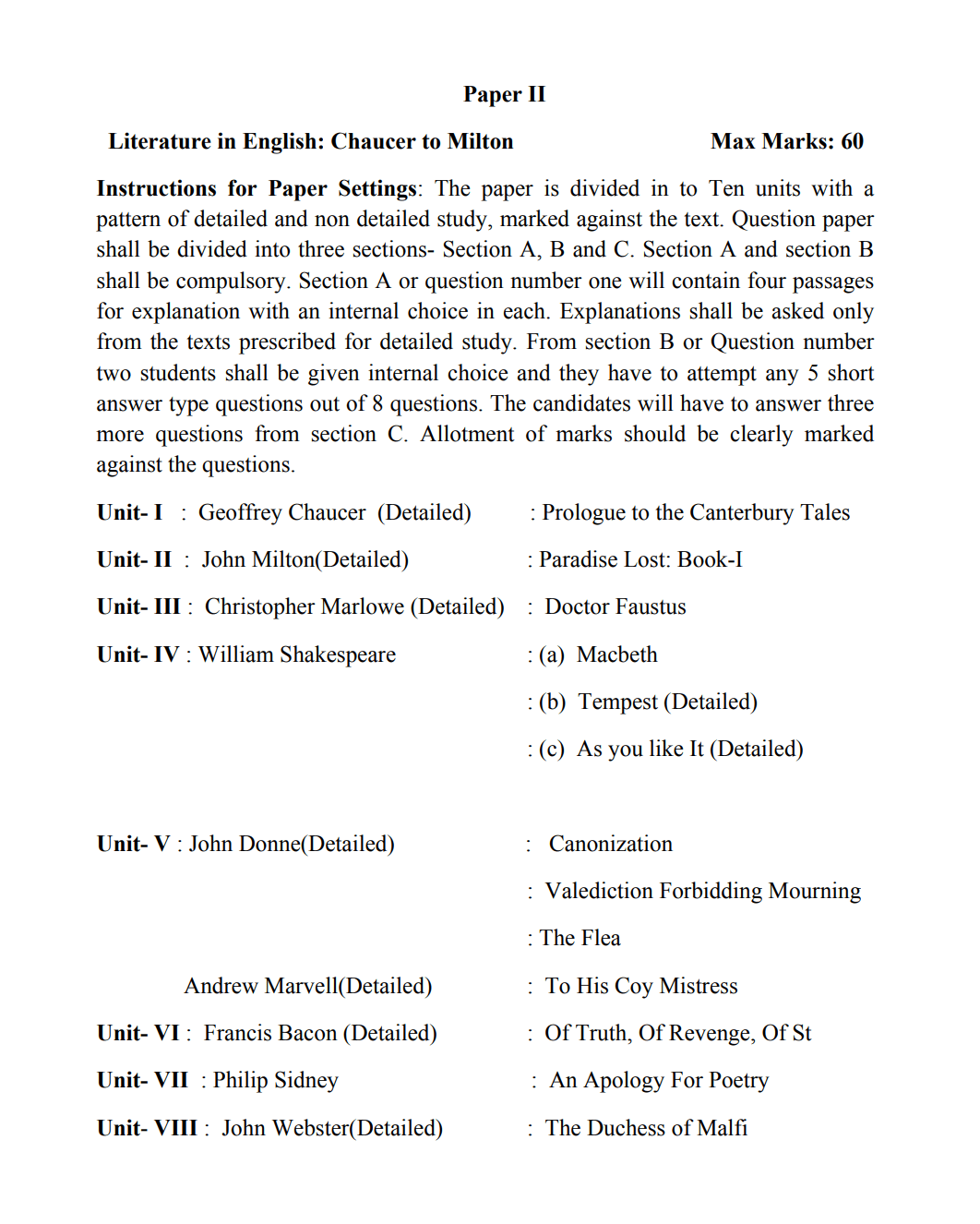 MJPRU Syllabus 2023 Exam Pattern Download PDF