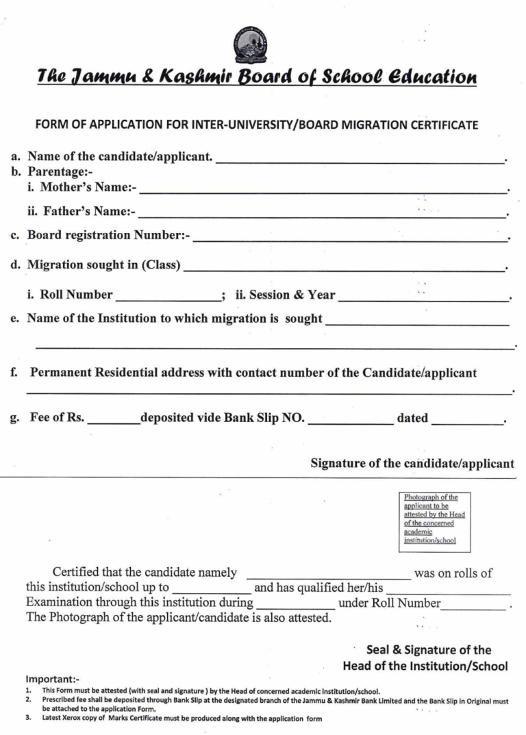 JKBOSE Class 12th Private Re-Evaluation Form 2023 Download Online @www ...