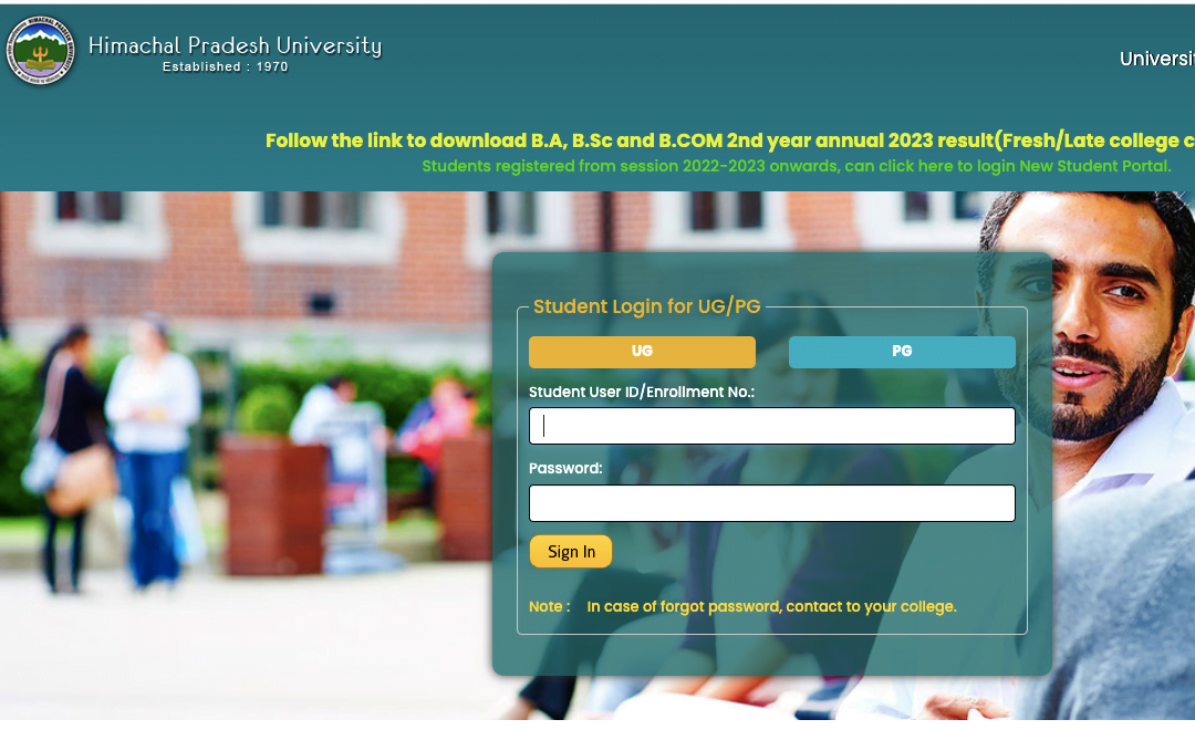 HPU Result 2024 ; Himachal Pradesh University @ hpuniv.ac.in {Out}