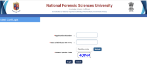 NFSU Admit Card 2024 Check Exam Date & Hall Ticket @www.nfsu.ac.in {Out}
