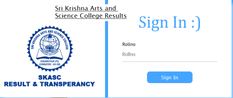 Sri Krishna Arts and Science College Results 2024 Download UG/PG ...