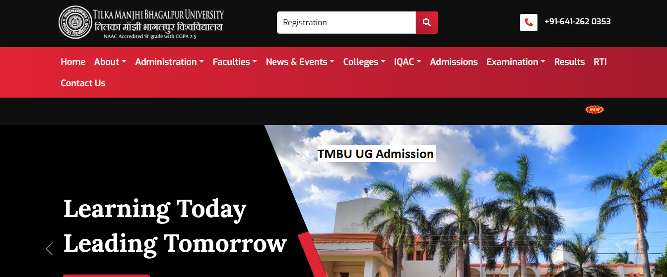 Tmbu Ug Admission 2024 Online Apply Link And Last Date Registration Fee