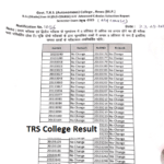TRS College Result 2025 Check Online @www.rscollegerewa.org {Link Out}