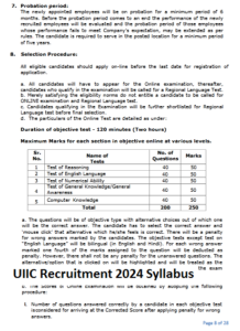 UIIC Assistant Syllabus 2024 Download Exam Pattern {PDF Format} Link Out