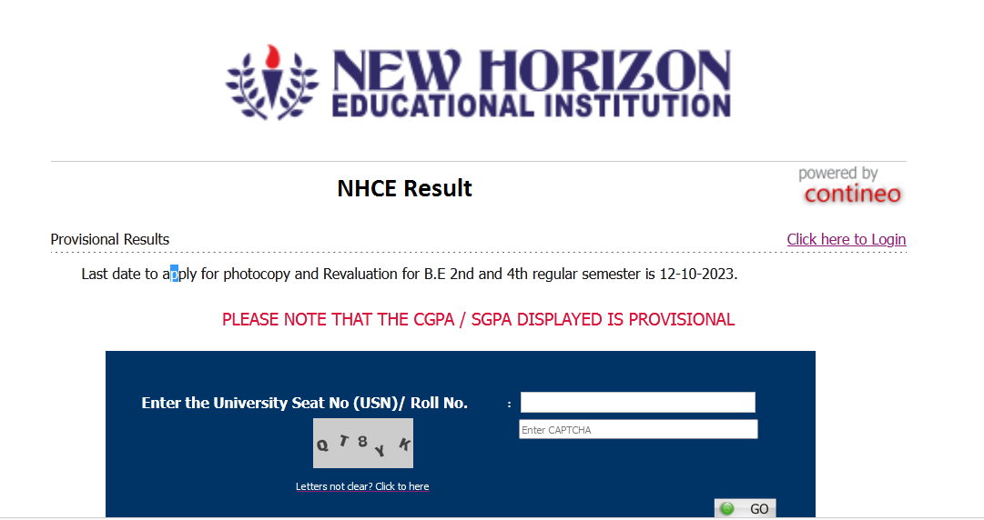 New Horizon College of Engineering Result 2024 Check UG/PG 1st 2nd 3rd ...