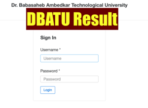 DBATU Result 2025 Sem 1st 2nd 3rd 4th 5th 6th Winter Exams dbatu.ac.in
