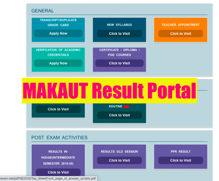 MAKAUT Result 2024 | WBUT Semester Wise UG PG Result {Released}