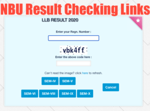 NBU Result 2023 {1st 3rd 5th Sem} BA, BSc, BCom UG {Link Out}